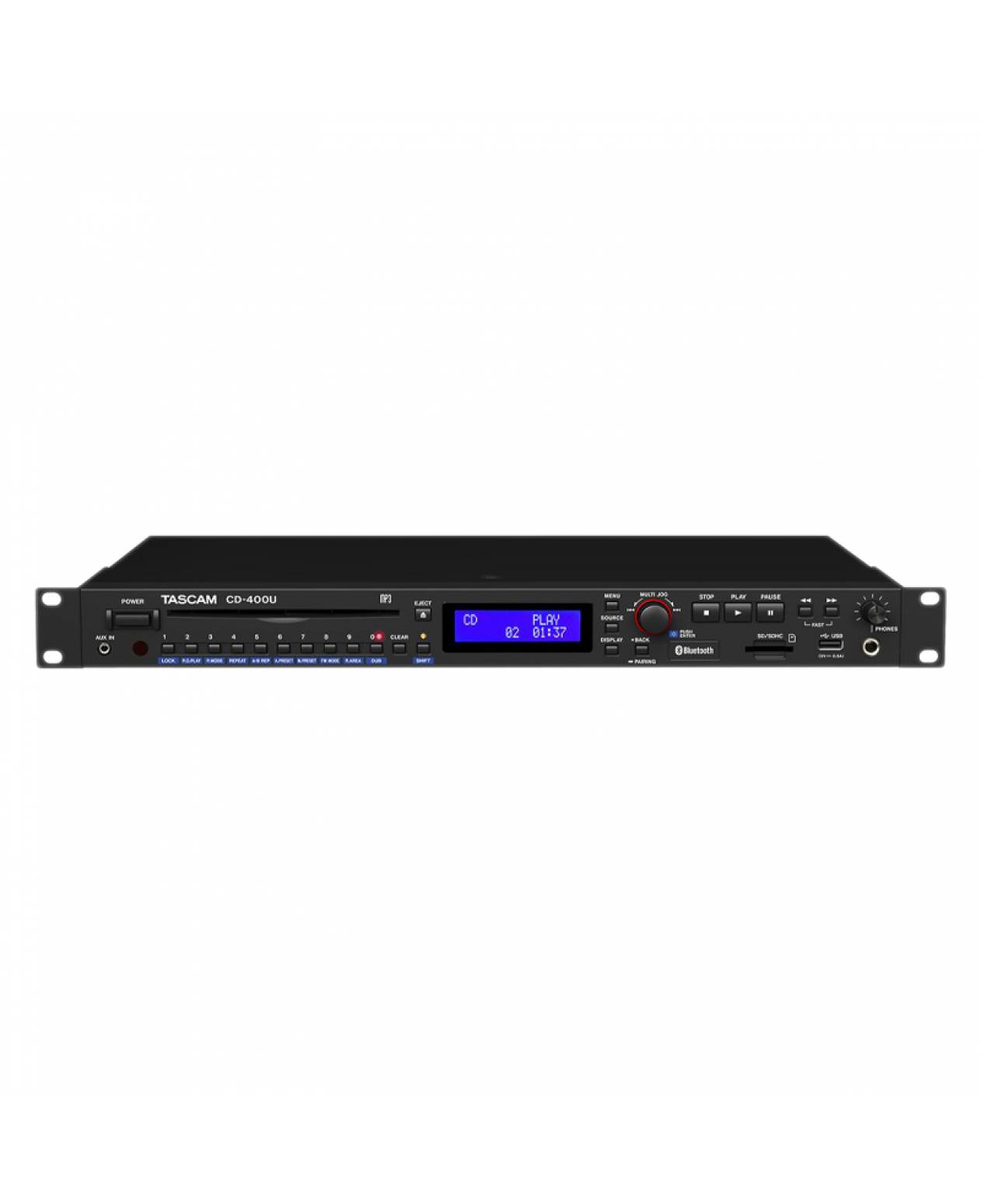 Tascam CD-400U CD/SD/USB Player with Bluetooth Receiver and FM/AM Tuner ...